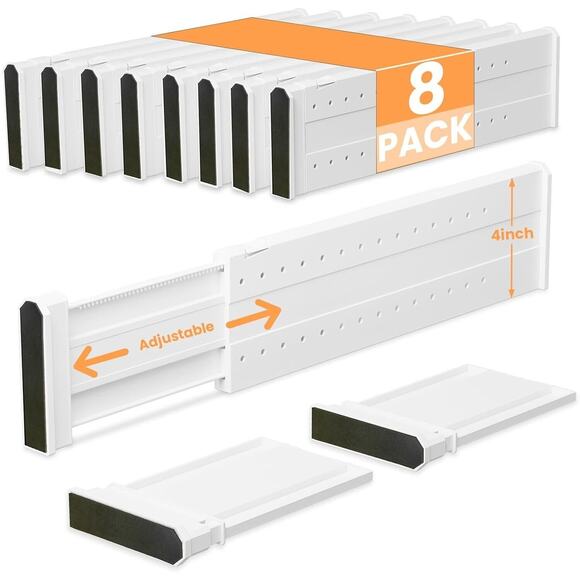 Unbranded | Other | 8 Pack Drawer Dividers Adjustable Drawer Dividers 4 ...